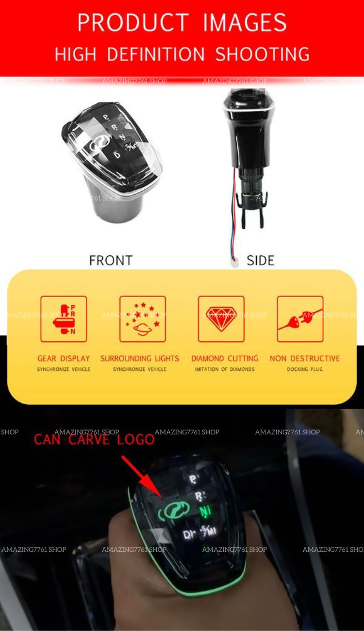 AMAZING PERODUA MYVI MG3 GEN3 2018-2025 CAR CRYSTAL RGB LED GEAR SHIFT ...