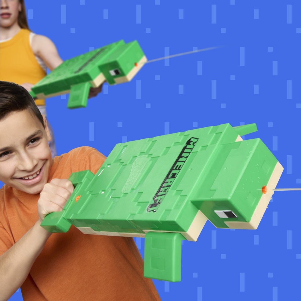 Nerf Super Soaker Minecraft Turtle Water Blaster, Outdoor Water Toys ...