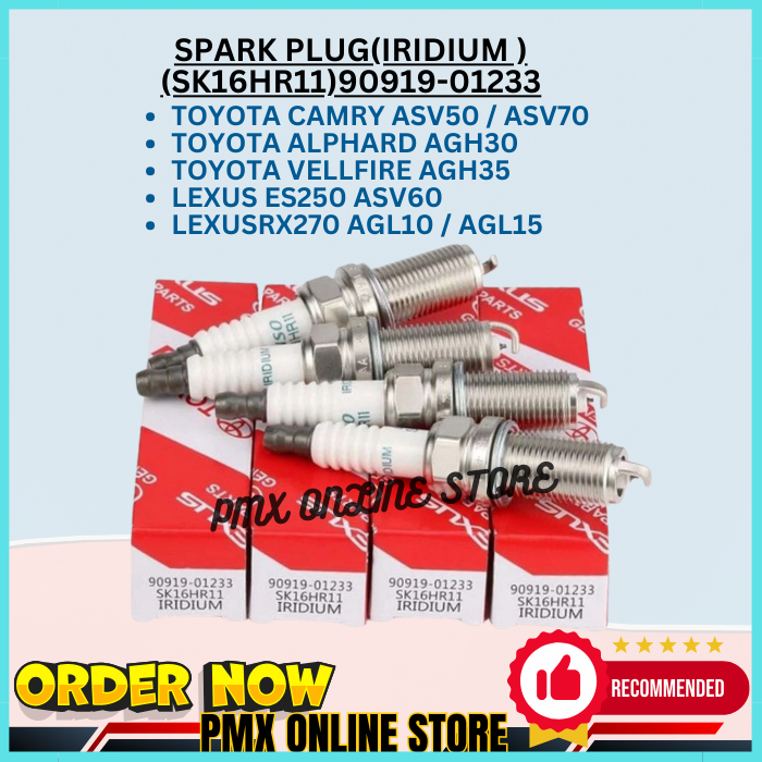 TOYOTA VELLFIRE 2.5,CAMRY 2.5 ES250 SPARK PLUG(IRIDIUM)(SK16HR11)(90919 ...