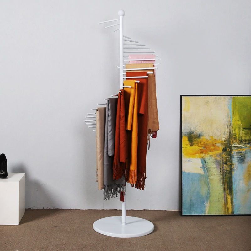 IN STOCK Rak Hijab Rak Tudung Spiral Iron Scarf Rack 螺旋铁围巾架 Floor ...