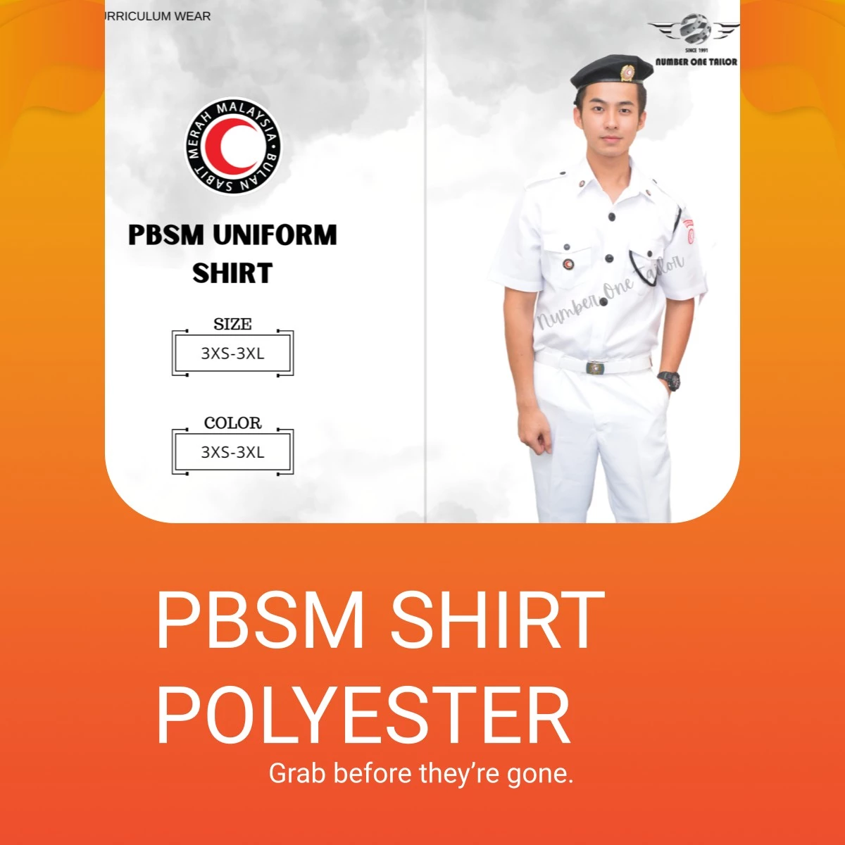 UNIFORM PBSM/PERSATUAN BULAN SABIT MERAH | Shopee Malaysia