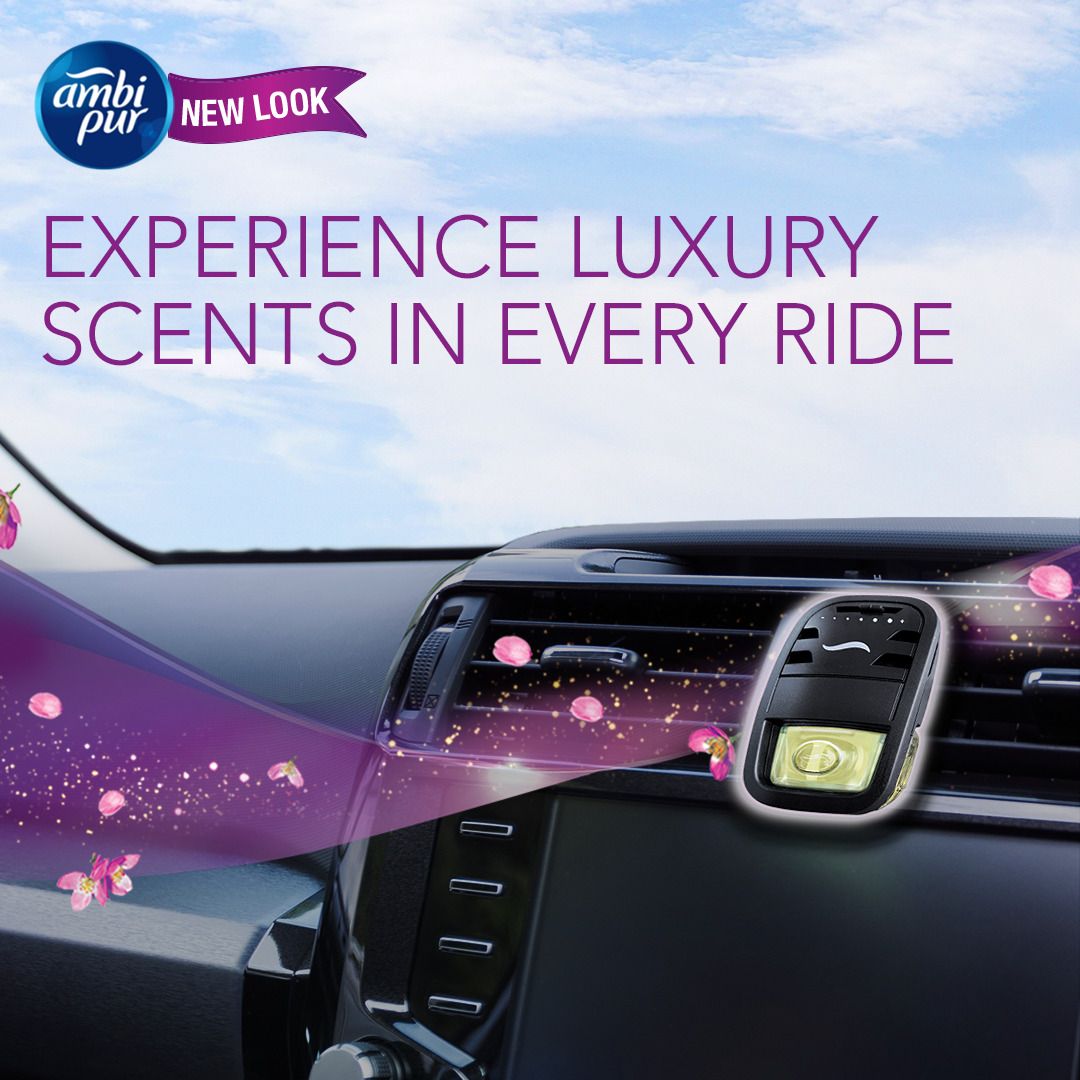 [Bundle of 2] Ambi Pur Luxe Car Vent Clip Car Air Freshener 7.5ml ...