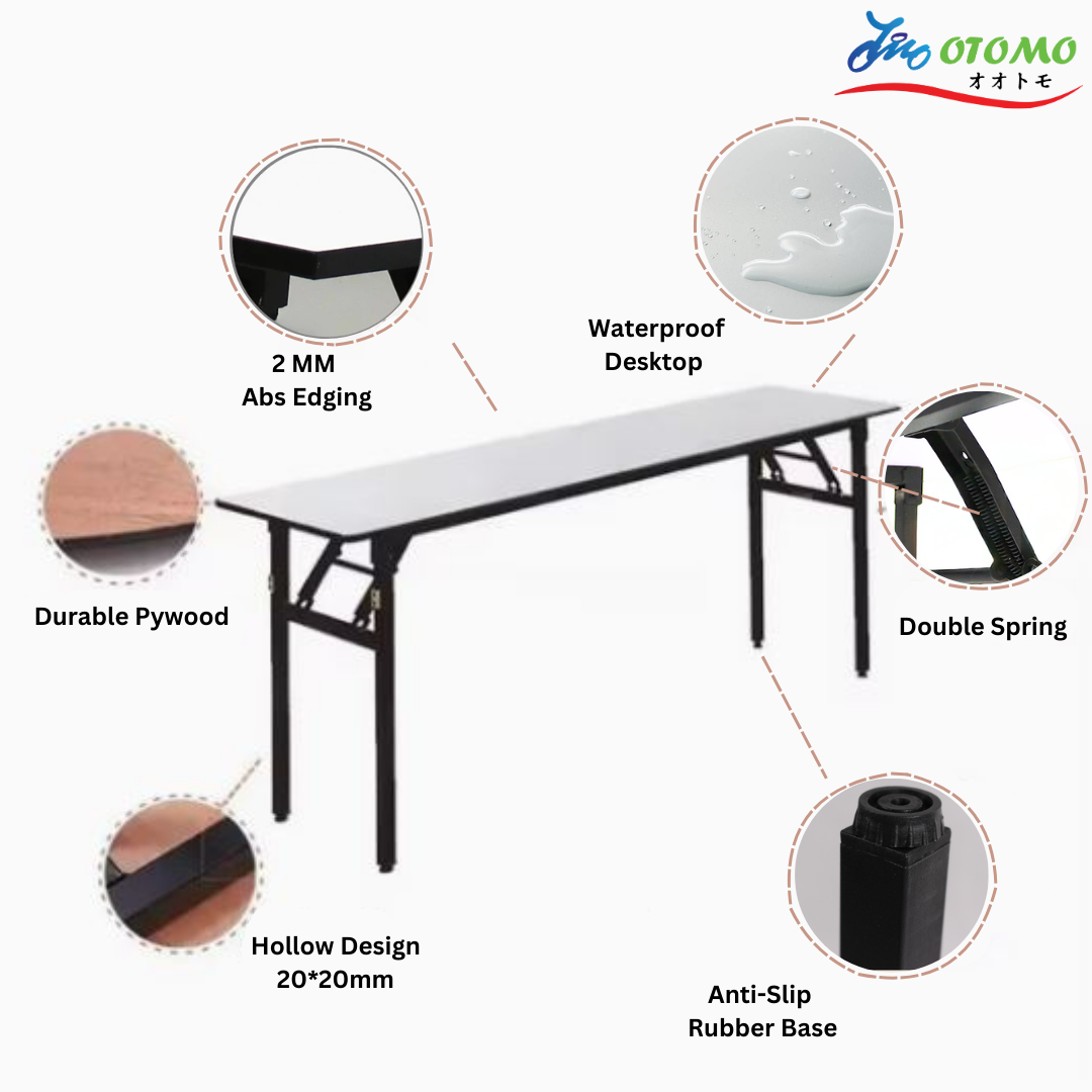 Otomo LONG 5ft Banquet Table Foldable Meja Lipat Event Dining Table ...