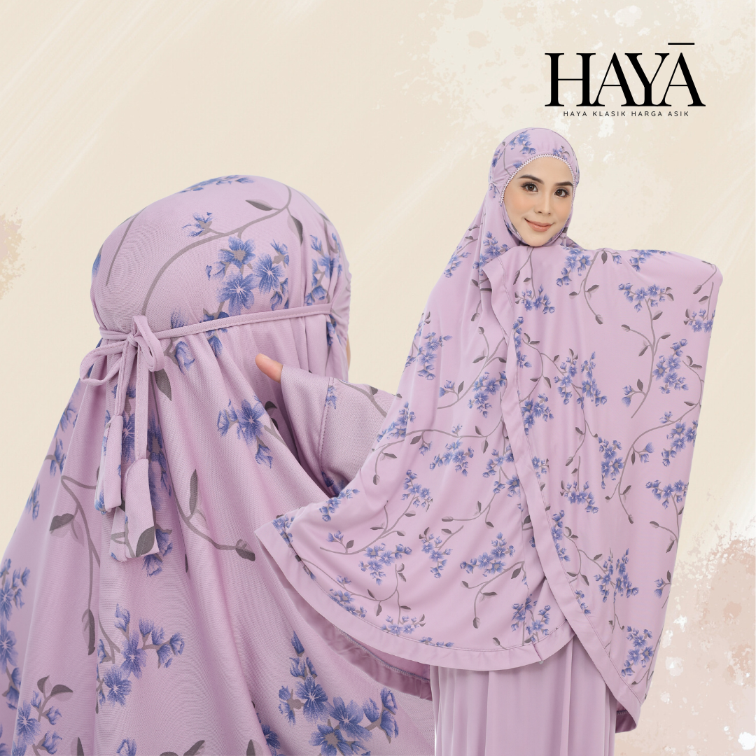 HAYĀ GENTIAN BUNDLE 5 PCS 1 WARNA TELEKUNG TRAVEL MUSLIMAH TELEKUNG ...