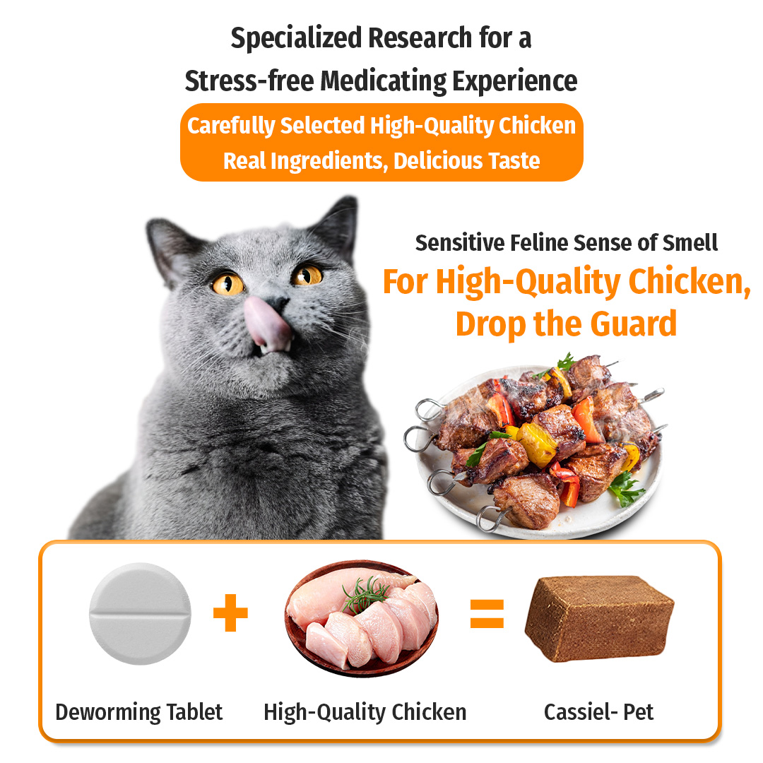 Cassiel Pet Anti Tick And Flea Spot Treatment Dewormer Chewable Tablet ...