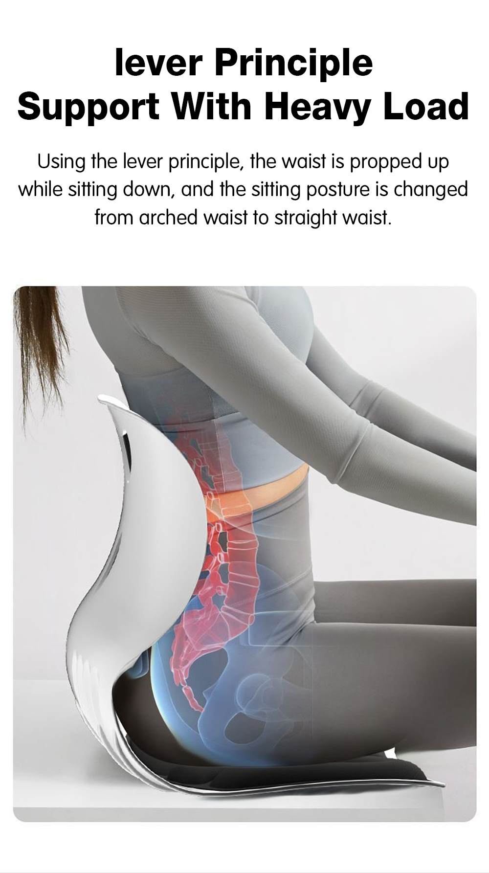 Waist support cushion Sitting Posture Correction Chair Waist Back ...