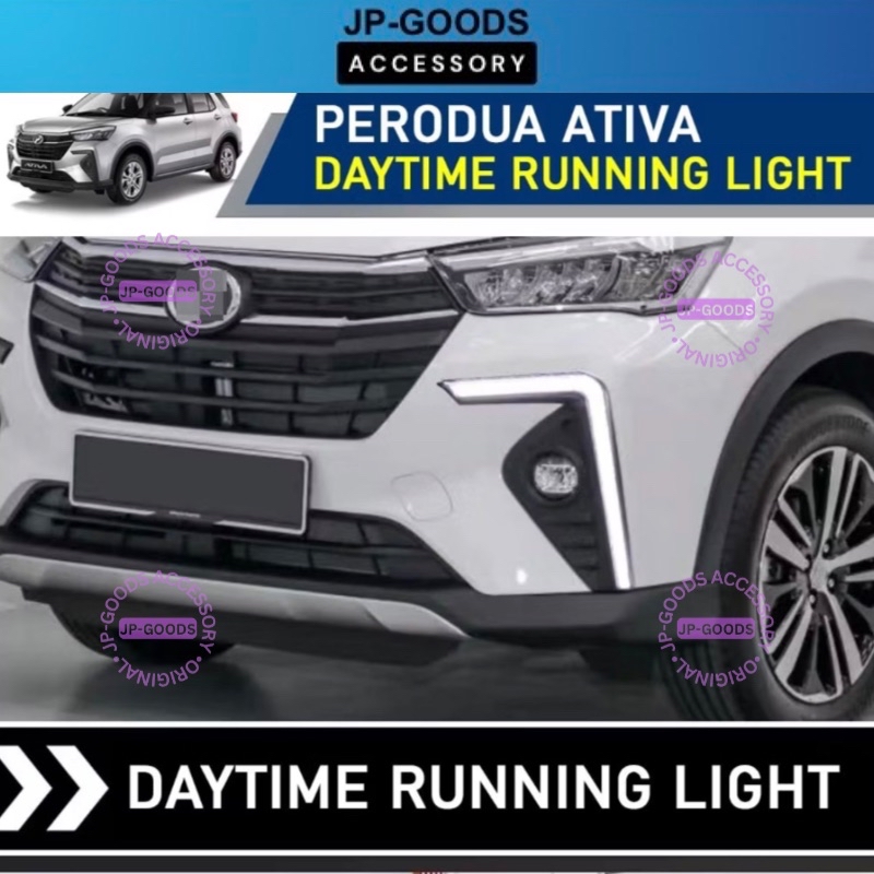 Perodua Ativa Front Bumper LED Running Daylight DRL Signal Daytime ...