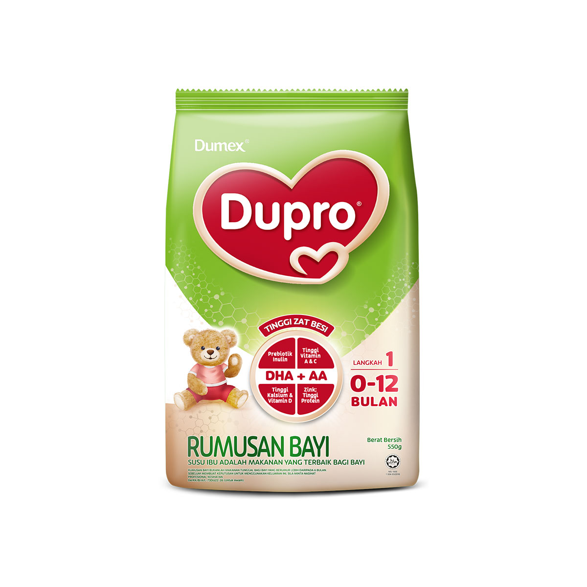 Dumex Dupro 1 (550g) (Susu, Milk Powder, 奶粉) | Shopee Malaysia