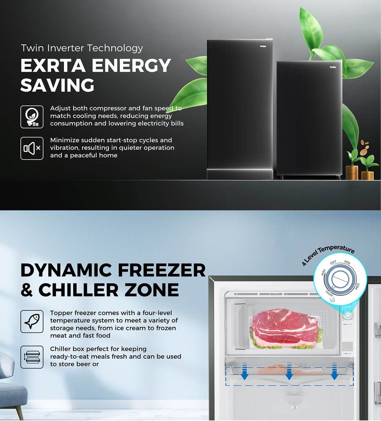 [Klang Valley Delivery Only] Haier HR-236H 1 Door Fridge G236L R600A ...