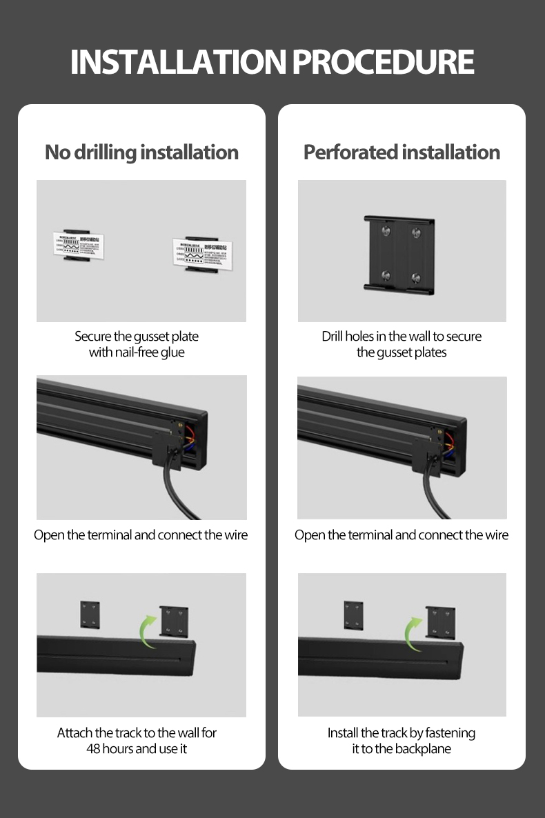 Power Track Socket Reccesed 40CM 60CM Multiple Usb Switch With Light ...