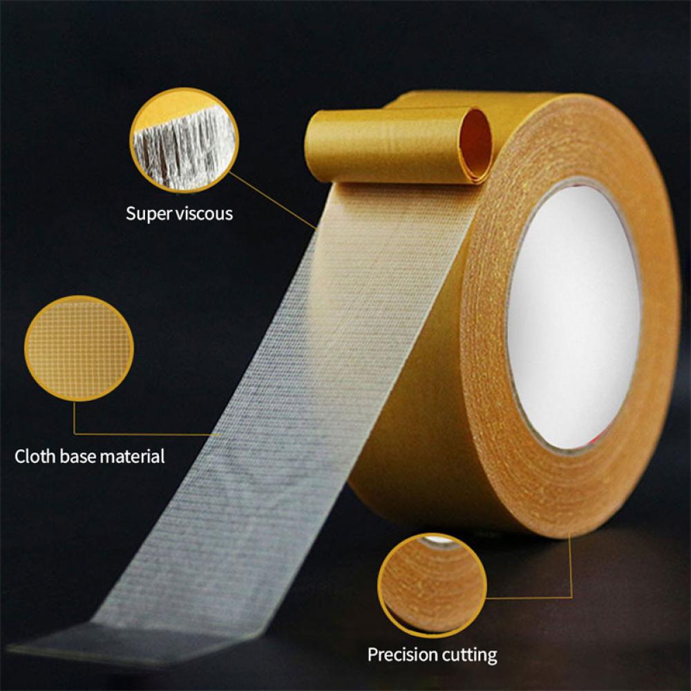 Double Super Sticky Sided Tape High Viscosity Grid Fiber Transparent ...