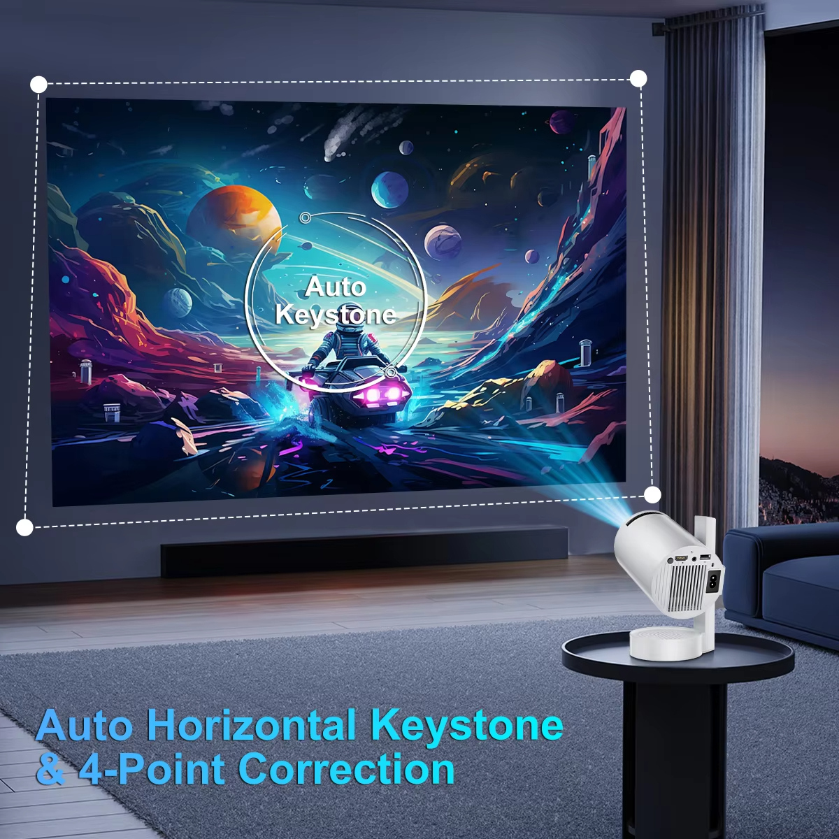 HY320 P20 Pro Smart 4K Projector Y7 Android 13 5G WIFI6 for Phone ...