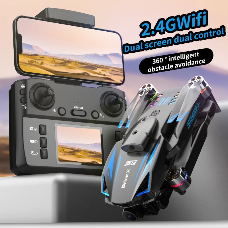 S18 Rc mini Drone With LCD Screen Remote Control HD Camera 4k brushless ...