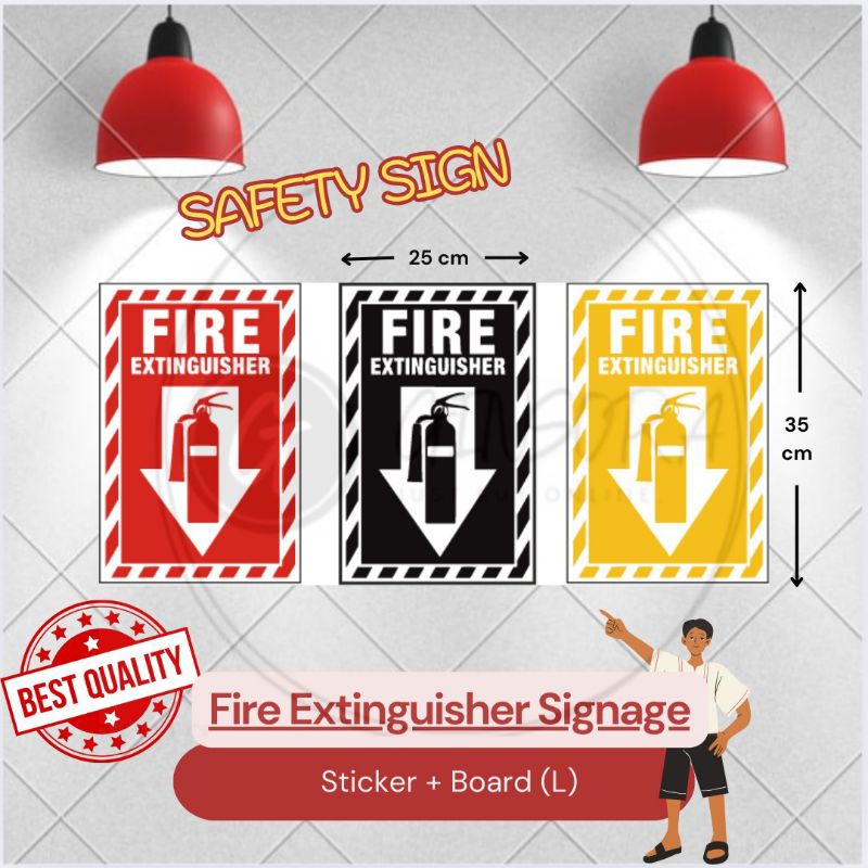 【Fire Extinguisher Signage】Safety Sign•Papan Keselamatan•Papan Tanda ...