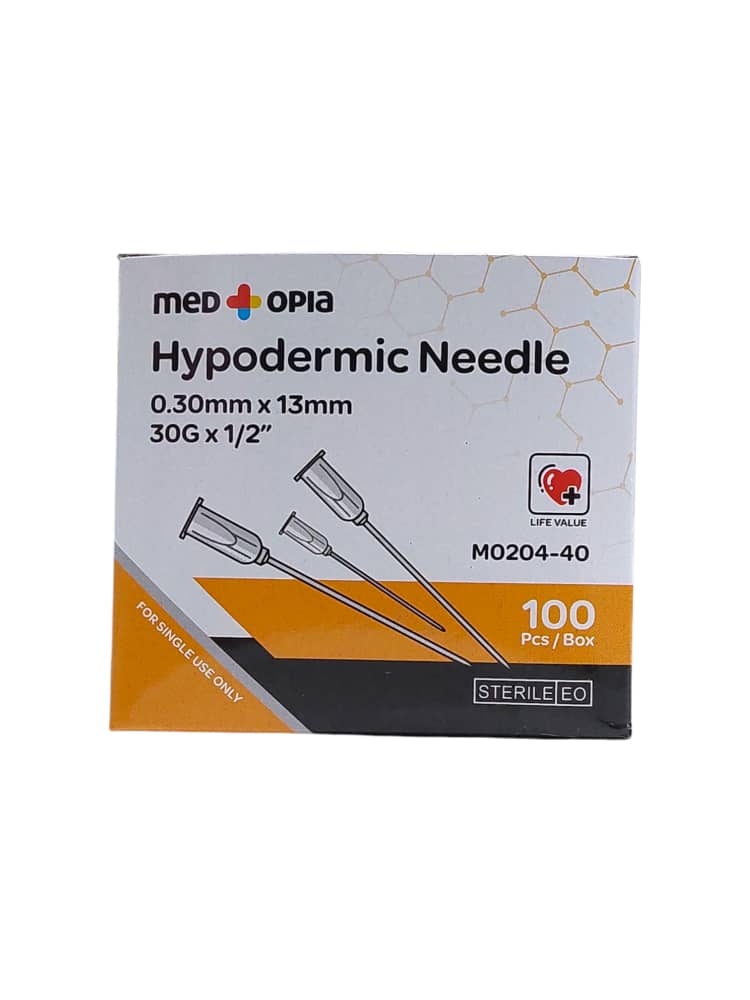 MEDTOPIA HYPODERMIC NEEDLE 30G X 1/2" 100PCS/BOX | Shopee Malaysia