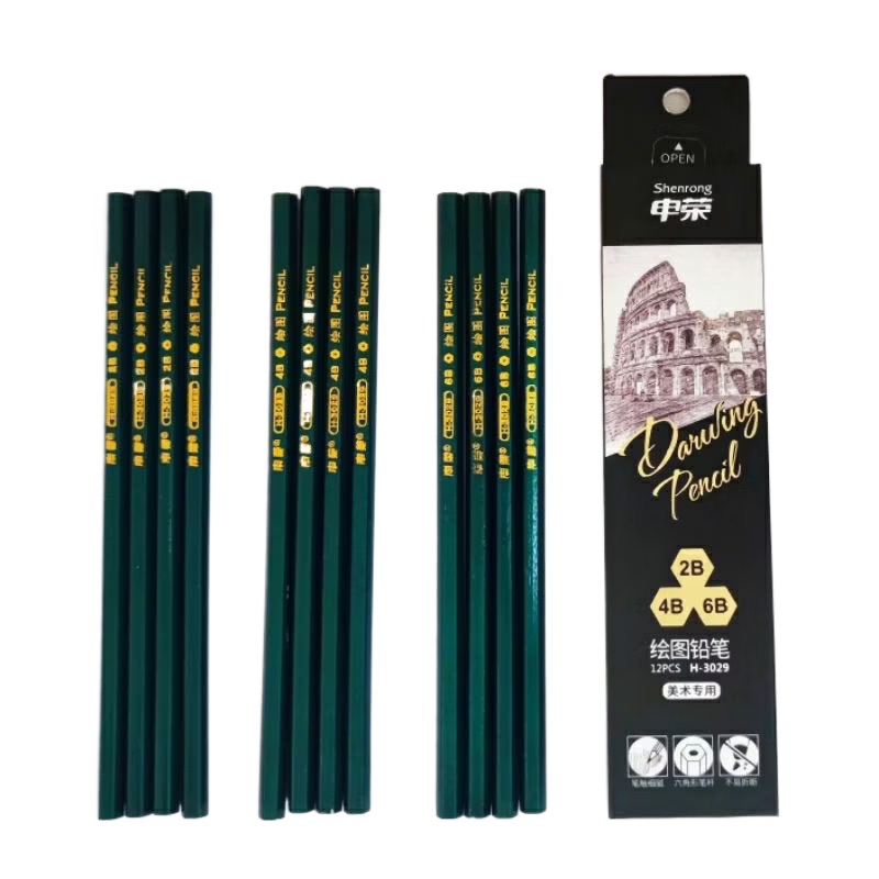SNT (3029) (12pcs/set) Pencil/Pensel(2B/4B/6B)Professional/Drawing ...