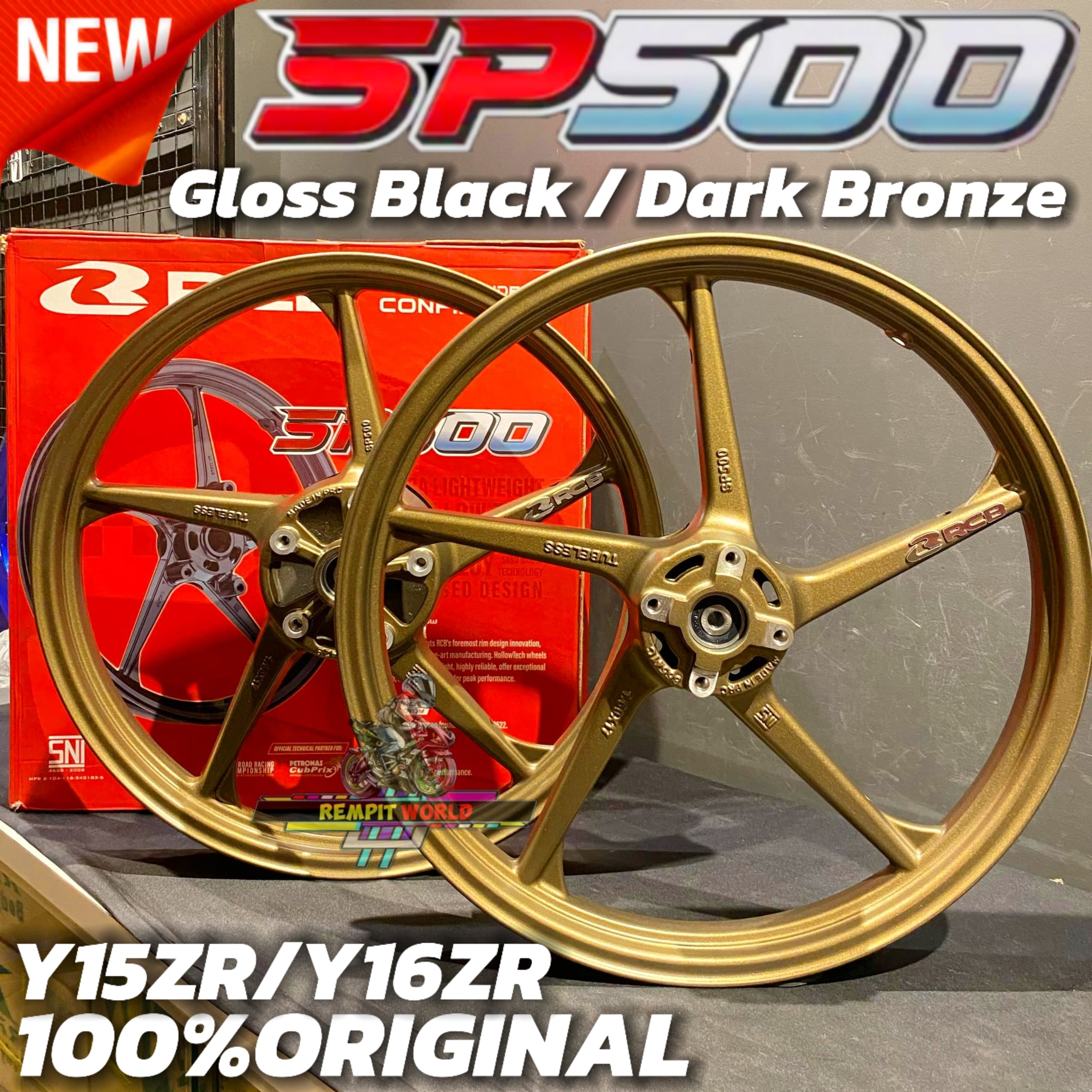 RCB SP500 160/160/17' Y15ZR Y16ZR ORIGINAL RACING BOY Dark Bronze Gloss ...