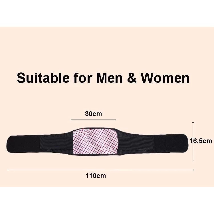 Self-heating Therapy Waist Belt Support Massage Infrared Magnetic Belt ...