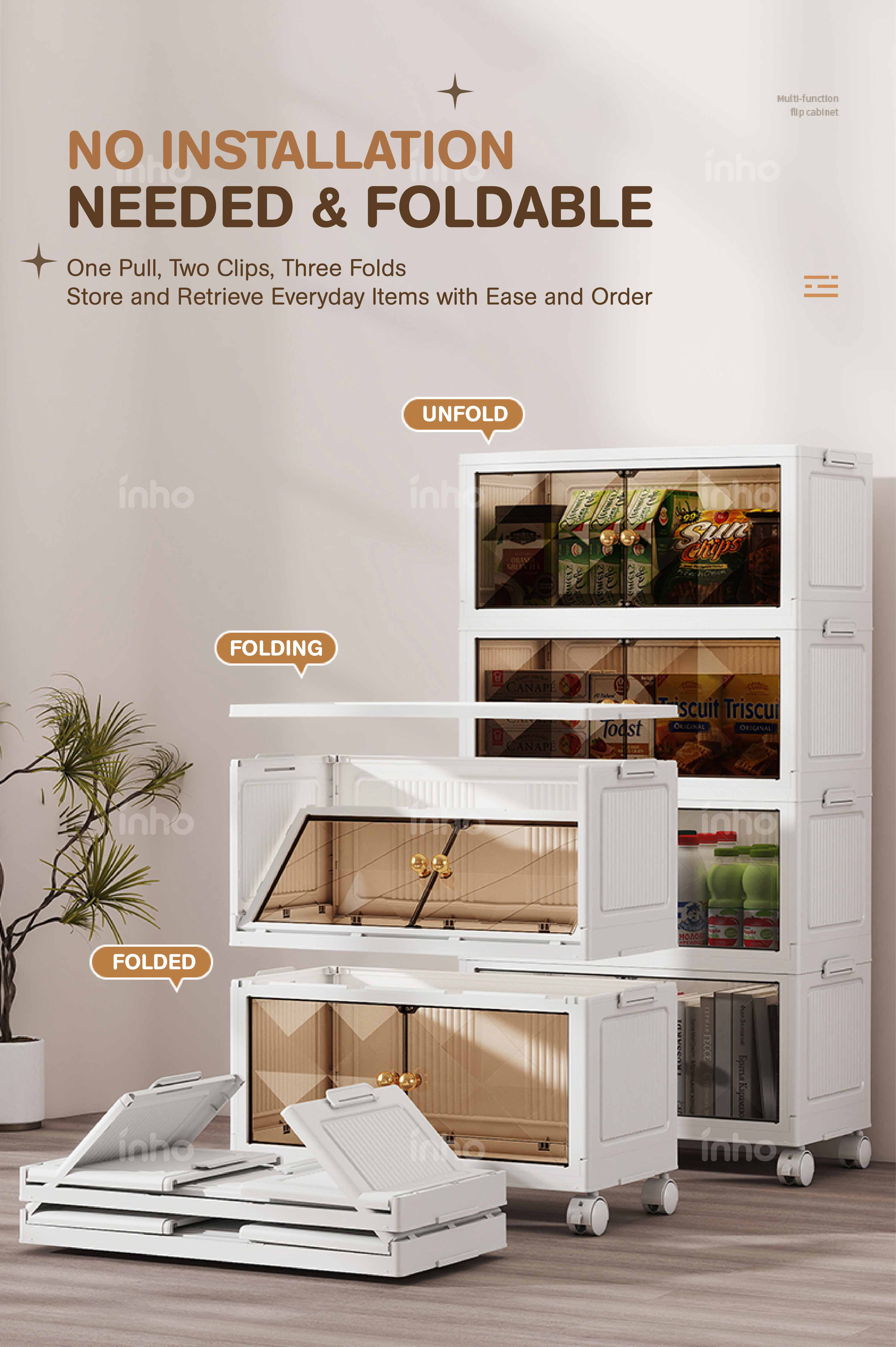 【Shipping Promo】INHO L50-80cm (1-6 Layers) Deluxe Diamond Cabinet 2 ...