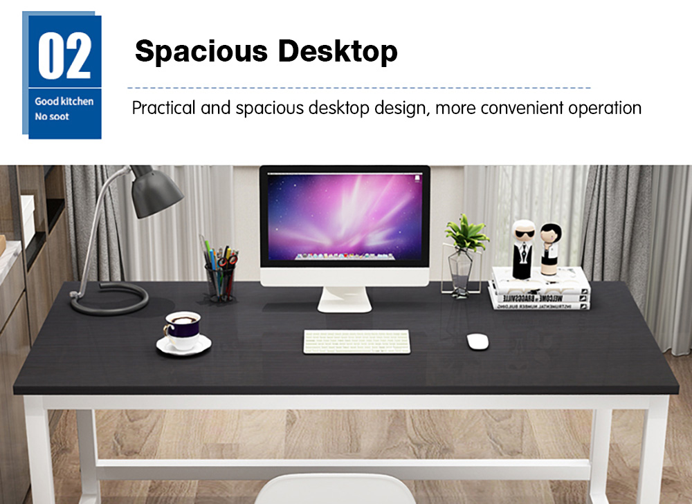 Nearra Office Table 140CM kayu tebal & berat & kukuh /computer table ...