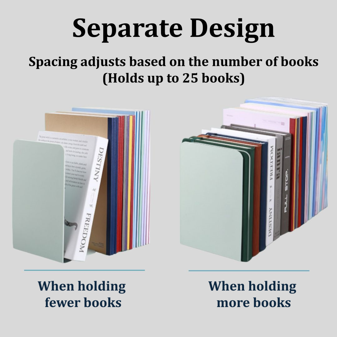 🇲🇾 Ready Stock 2pcs Metal Bookend L-Shape Book Stand Bookshelf ...