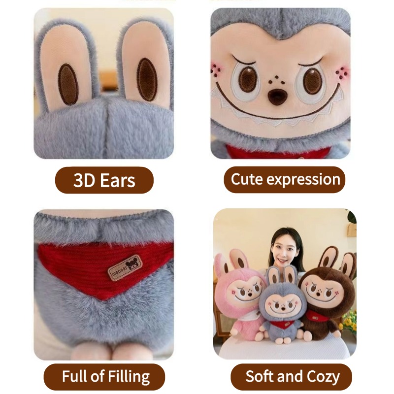 Labubu Plush Toys Labubu Doll plush stuffed toy Labubu pillow 60CM cute ...