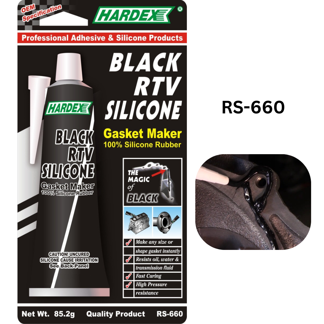 HARDEX RS660 Grey RTV Silicon Gum Gasket Maker High-Temperature Gam ...