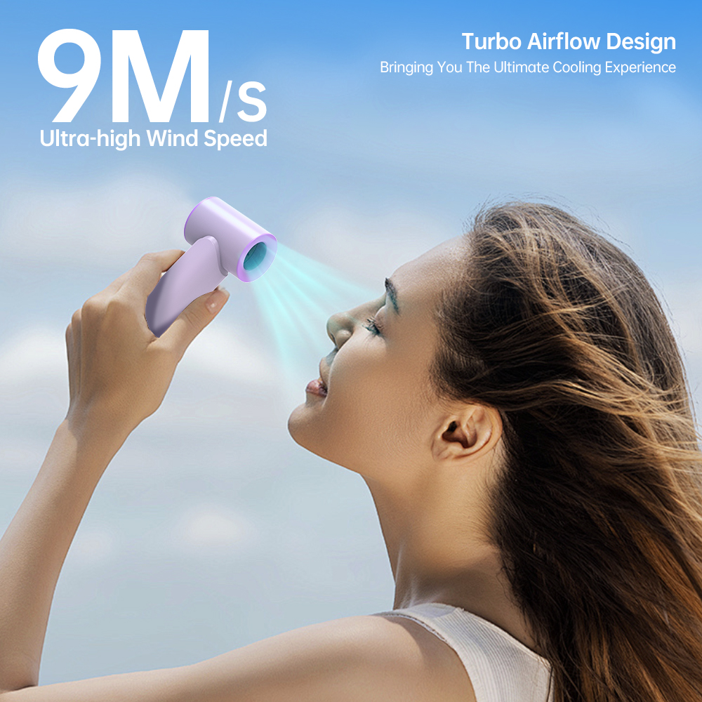 Orashare HF11/HF11H Turbo Jet Pocket Fan Rechargeable 3000mAh High ...