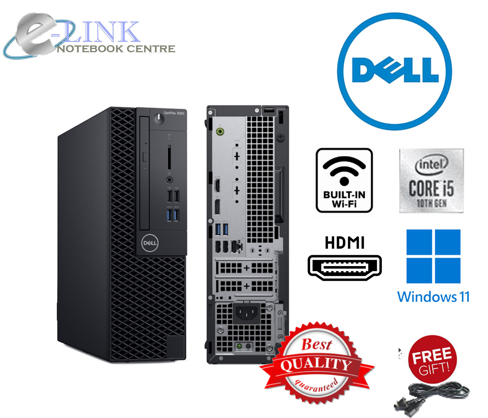 ( DELL i5 10th Gen 6 Core PC Refurbished With WINDOW 11) DELL 3080 SFF ...