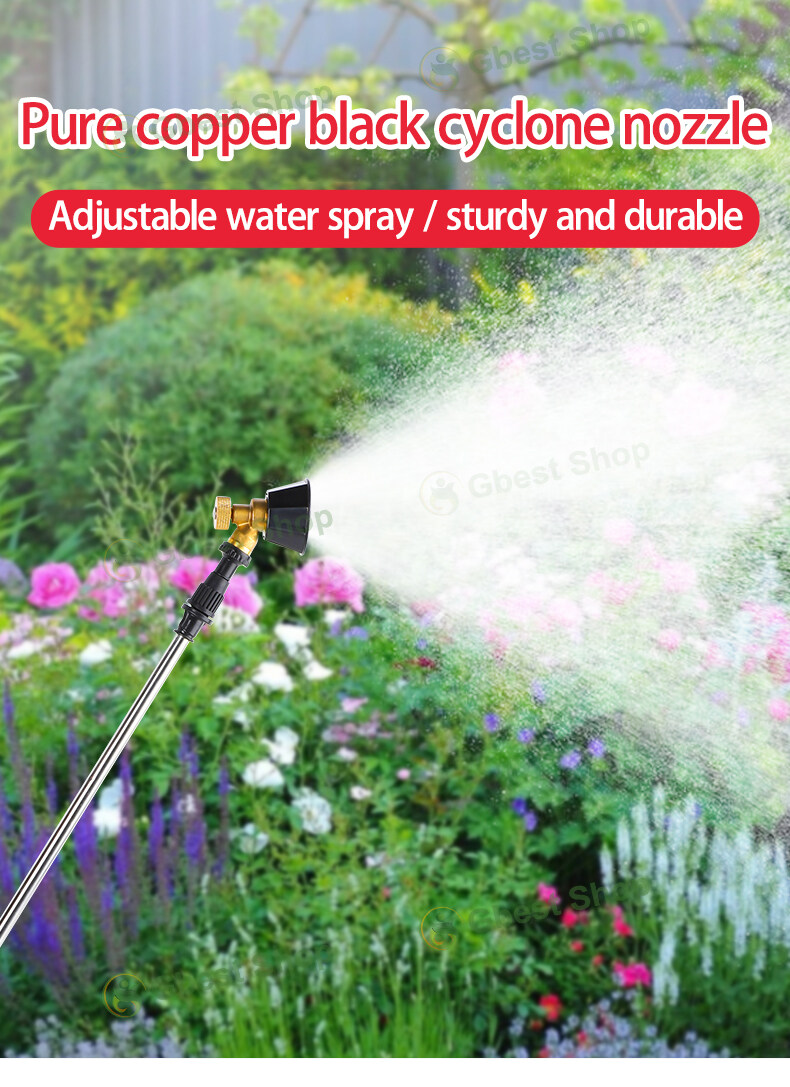 Pure copper Black Alloy Cyclone Nozzle Anti corrosion Fruit Vegetable ...