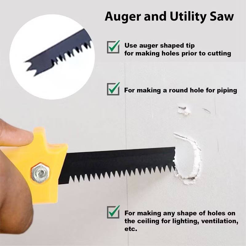 2 In 1 Utility Heavy Duty Wall Board Saw Cutting Plaster Ceiling ...