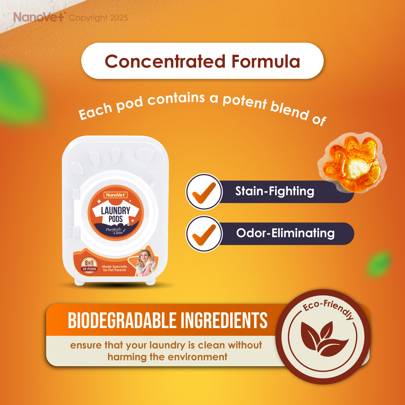Nanovet® Laundry Pods for Pet Parents (25 Pods) | Shopee Malaysia