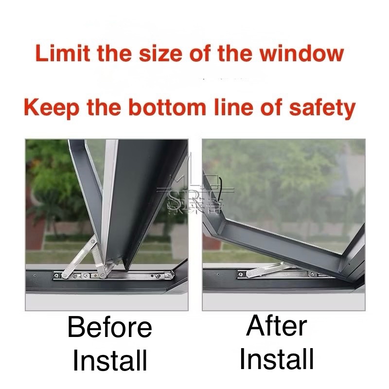Window Stopper Wind Support Limit Plate Stainless Steel No Punch Window ...