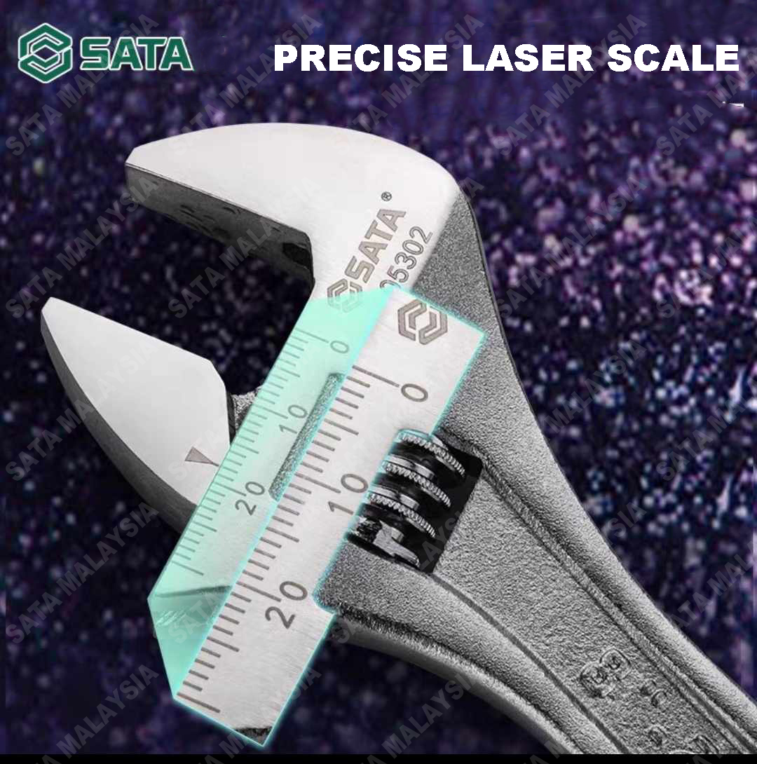 SATA Adjustable Spanner High Carbon Steel Forge Chrome CRV Steel Sepana ...