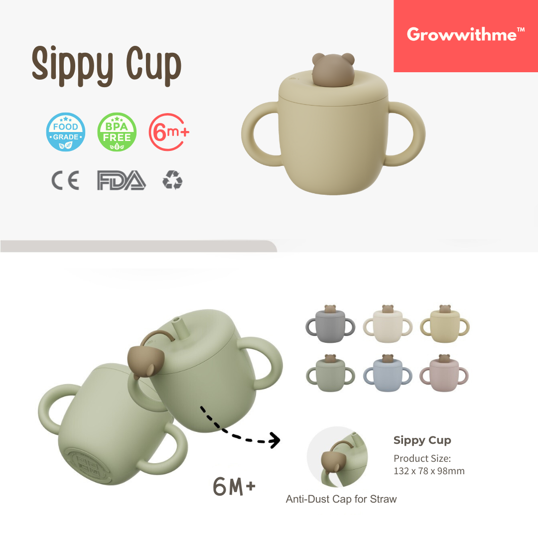 GrowWithMe Mealtime Baby Silicone Feeding Tableware (Bowl/ Sippy Cup ...
