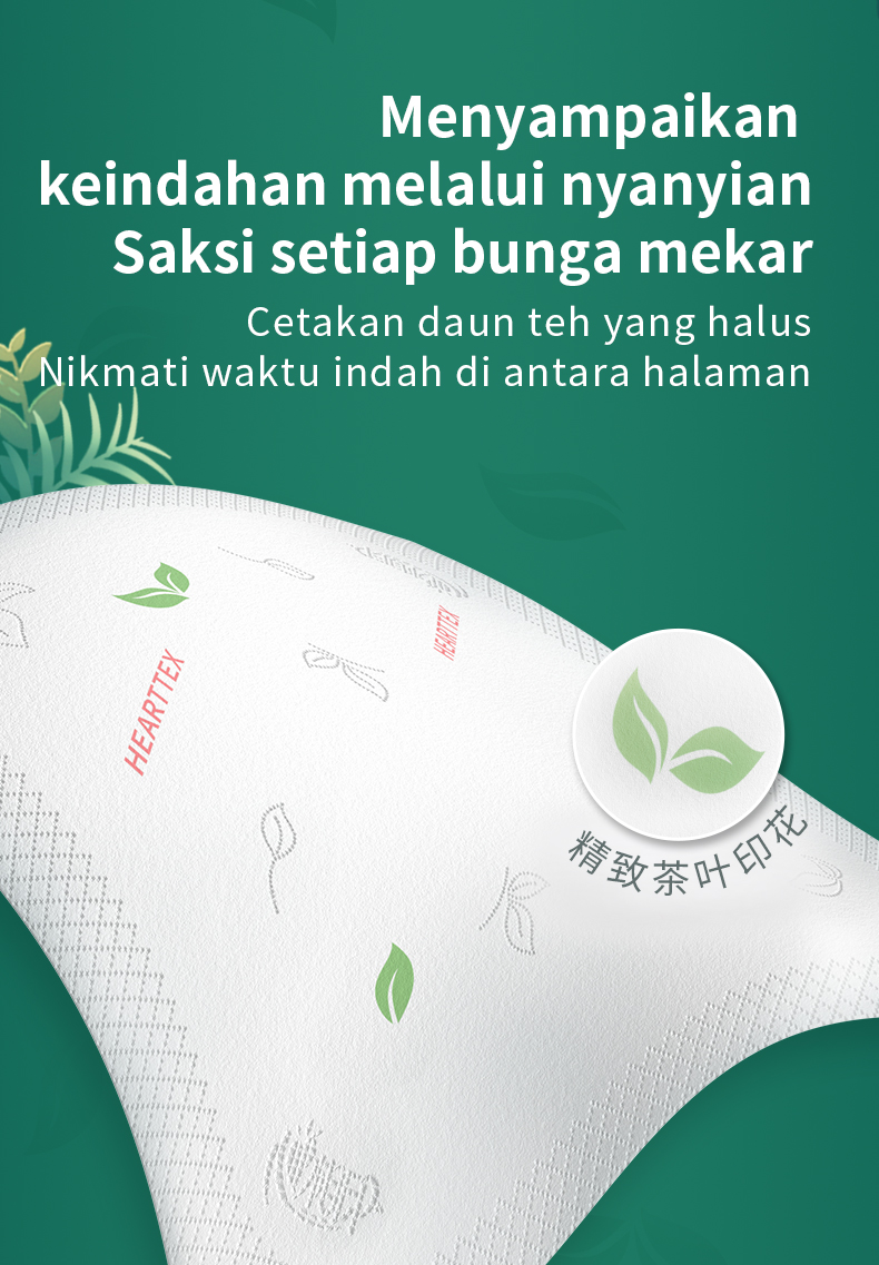 [24 Pek] Hearttex Tisu Sapu Tangan Kartun Arnab Wangi Teh Ringan, 4 ...