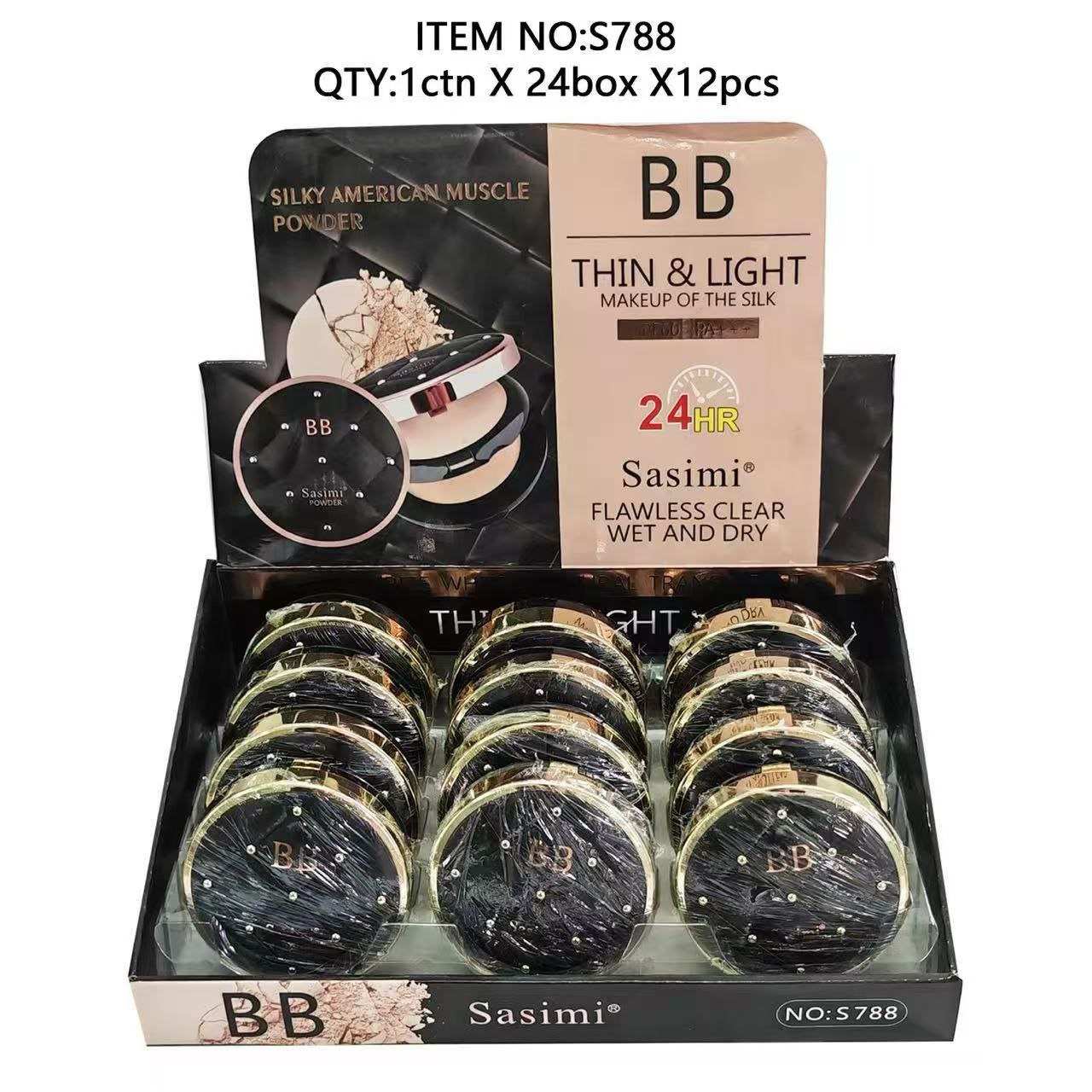 SASIMI BB THIN & LIGHT FLAWLESS CLEAR WET AND DRY POWDER MAKEUP OF THE ...