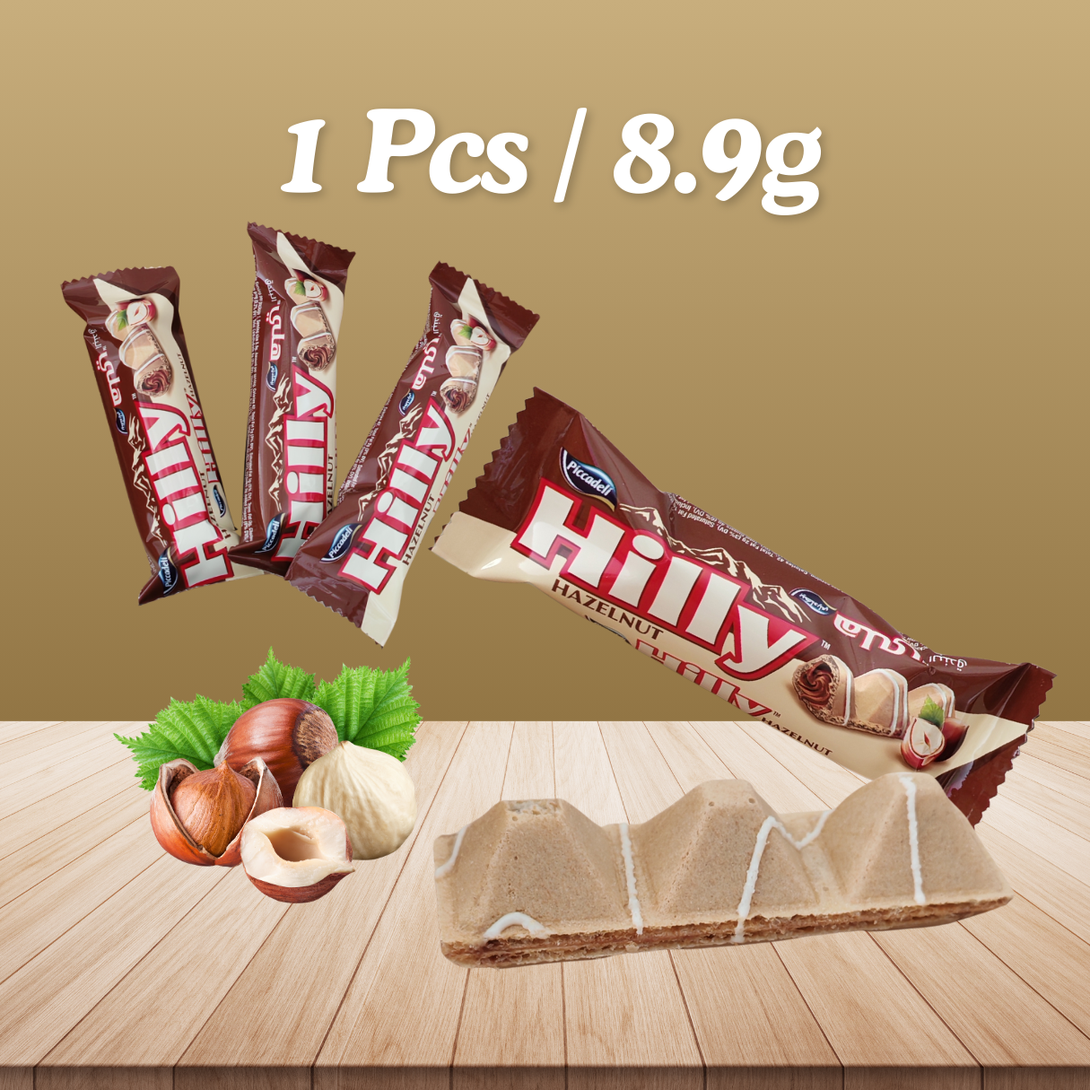 Piccadeli Hilly Hazelnut / Wafer / Crunchy Wafer Bar with Hazelnut ...