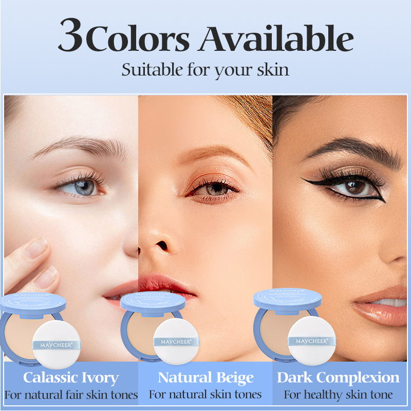 💥MAYCHEER Original Bedak Compact Waterproof Powder Matte Face ...