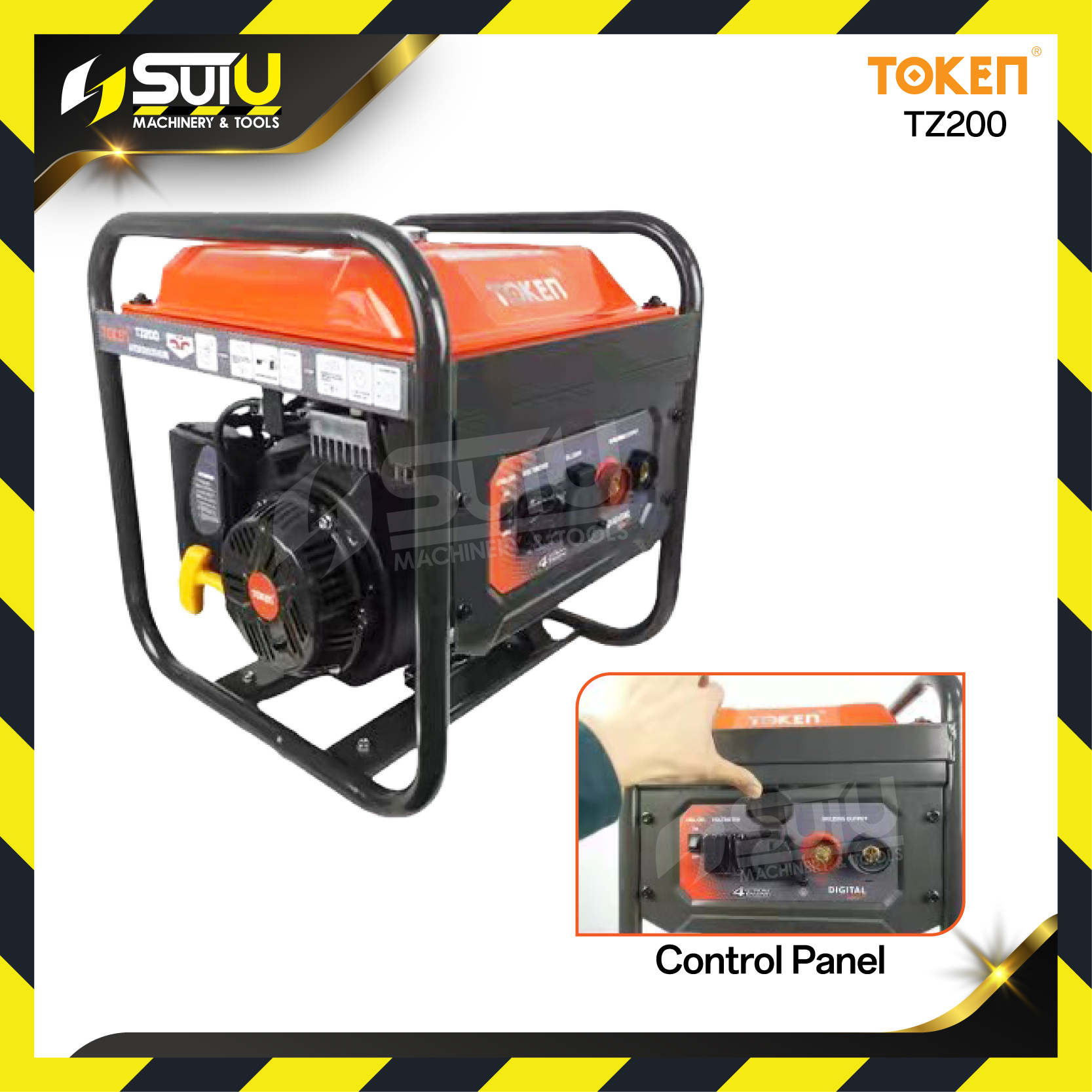 TOKEN TZ200 212CC Inverter Welding Generator 2kW | Heavy Duty | Recoil ...