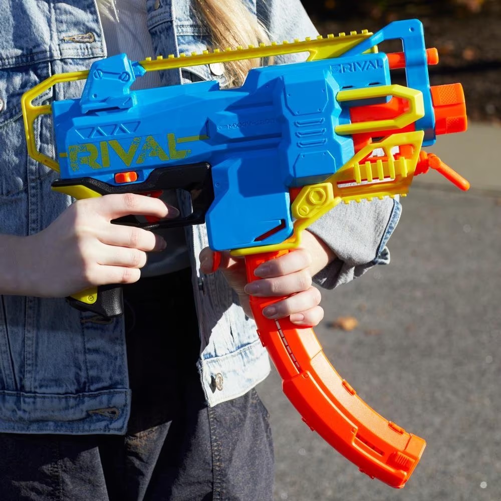 NERF Rival Challenger MXXIV-1200 Motorized Blaster, Curved 12 Round ...
