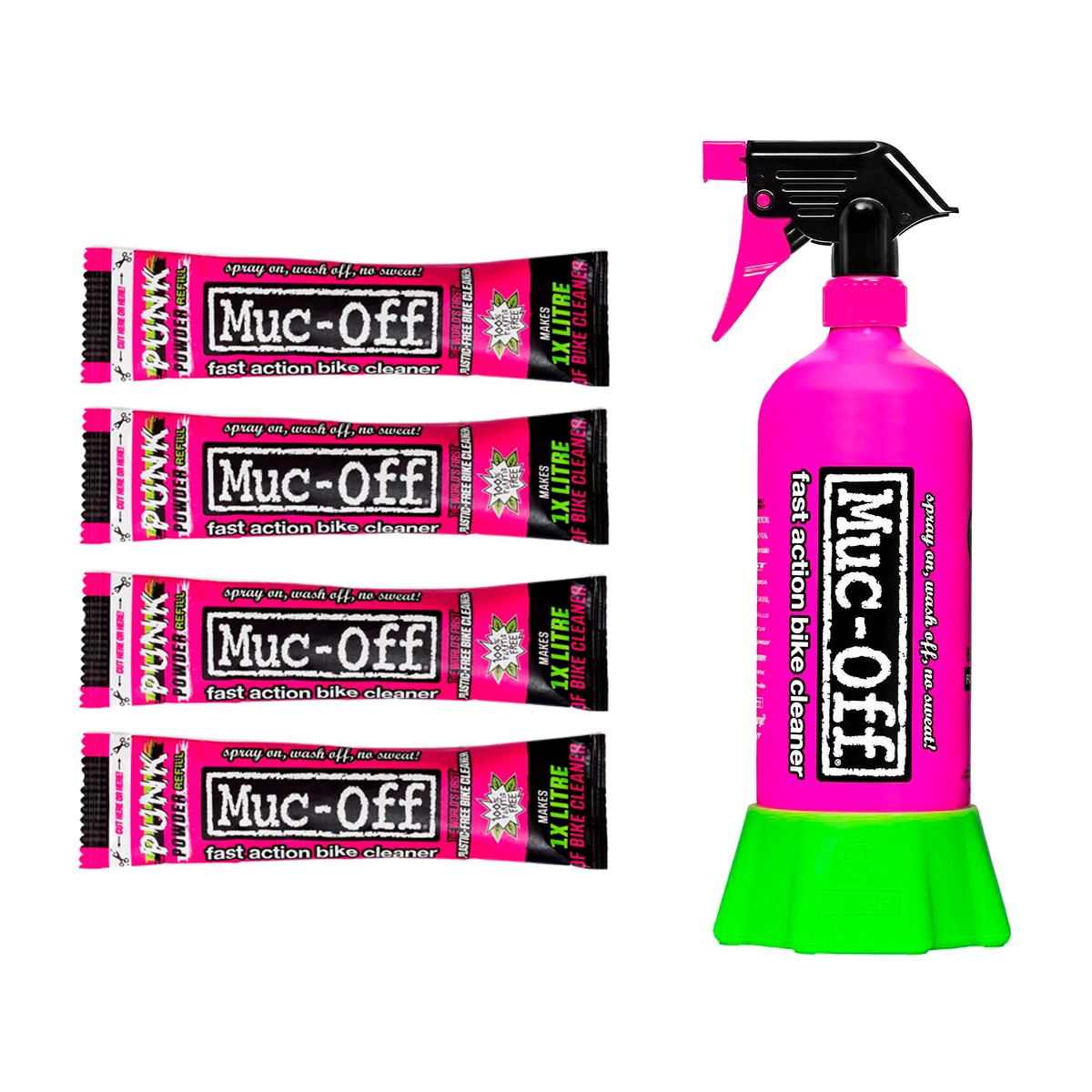 MUC OFF Bottle For Life Bundle Punk Powder Set 4 Liter bike cleaner ...