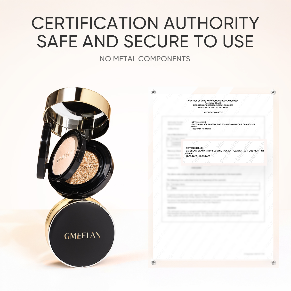 [New launch] GMEELAN Black Truffle High Cover Cushion-12H Flawless ...