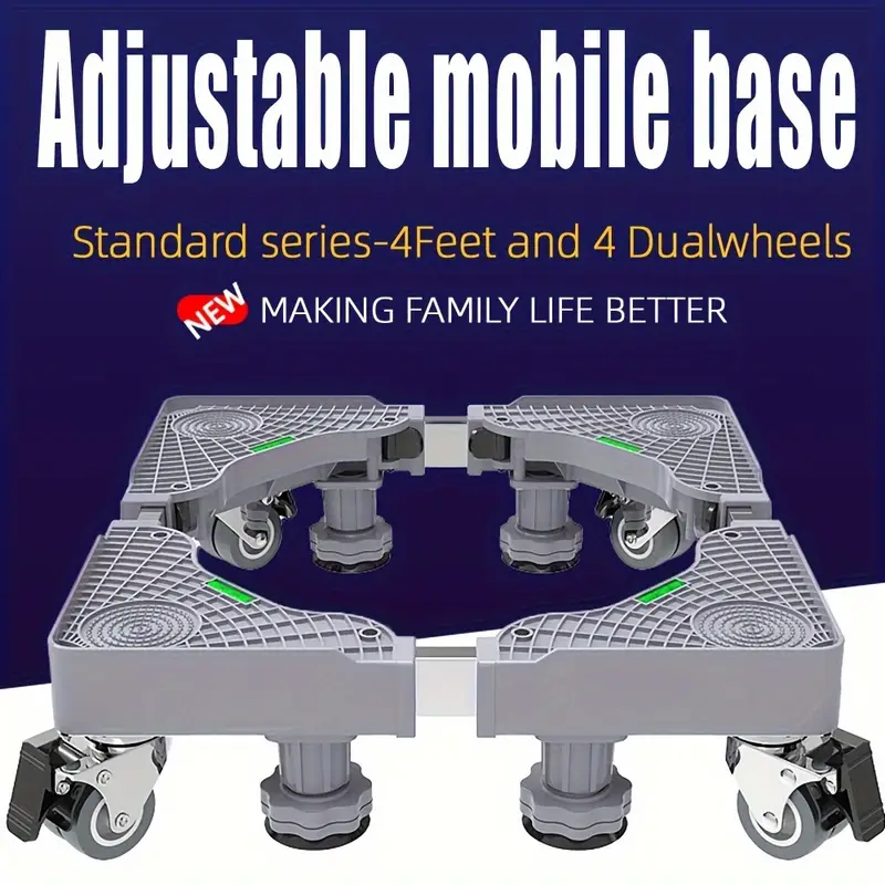 Anti-shake Washing Machine Stand Universal Base Adjustable Width ...