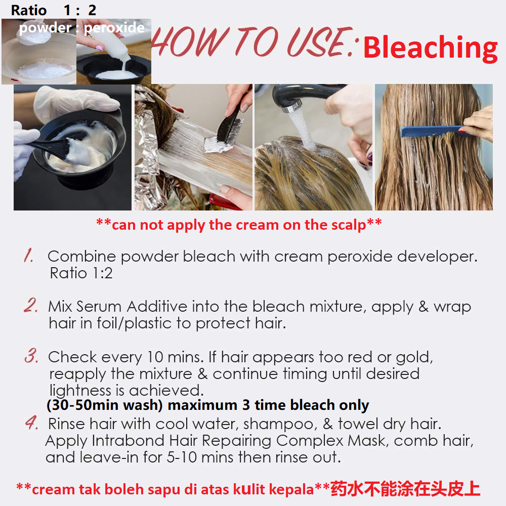 Green - - Decolor Powder Hair Dye Li High Nutrition Color Bleaching ...