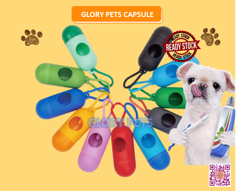 GLORY Capsule Rubbish Bag Disposable Dispenser Refill Garbage Portable ...