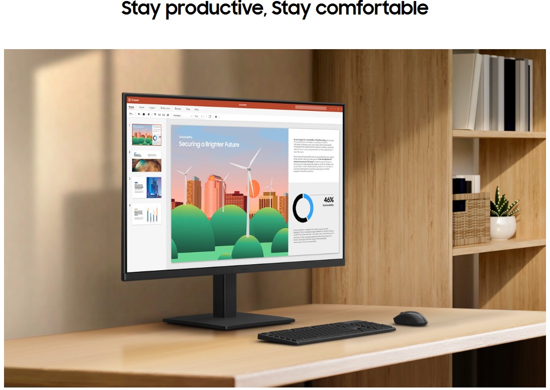 Samsung S3 S30D 24"/27" IPS Monitor 100Hz FHD Eye Saver Flicker-Free ...