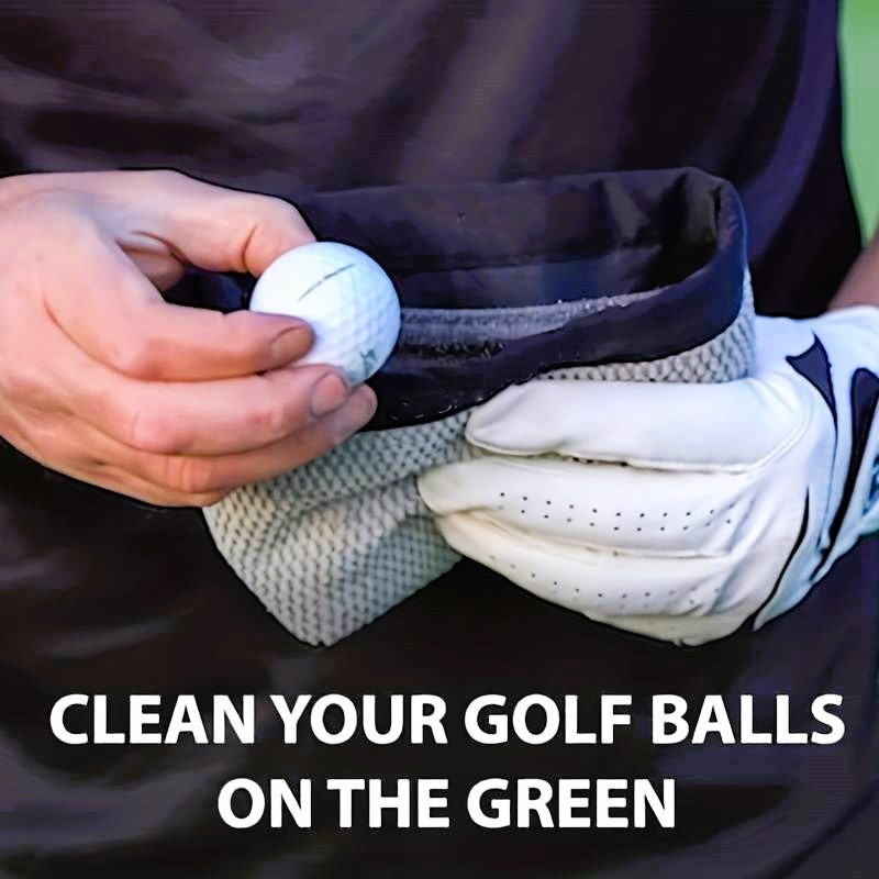 Golf Club & Ball Wash Scrub Bag Cleaner Pouch Golf Pocket Cleaning Bag ...