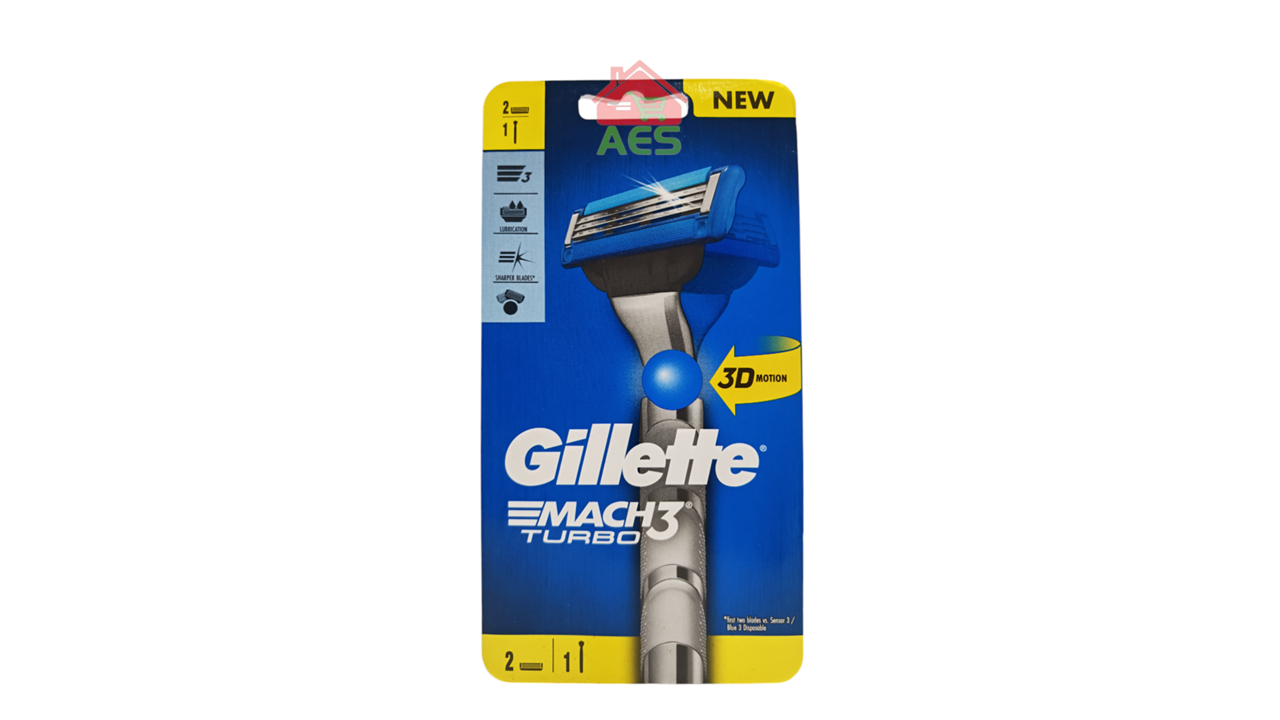 Gillette Mach 3/Mach 3+/Mach 3 Turbo 3D Razor (Handle + Cartridges ...