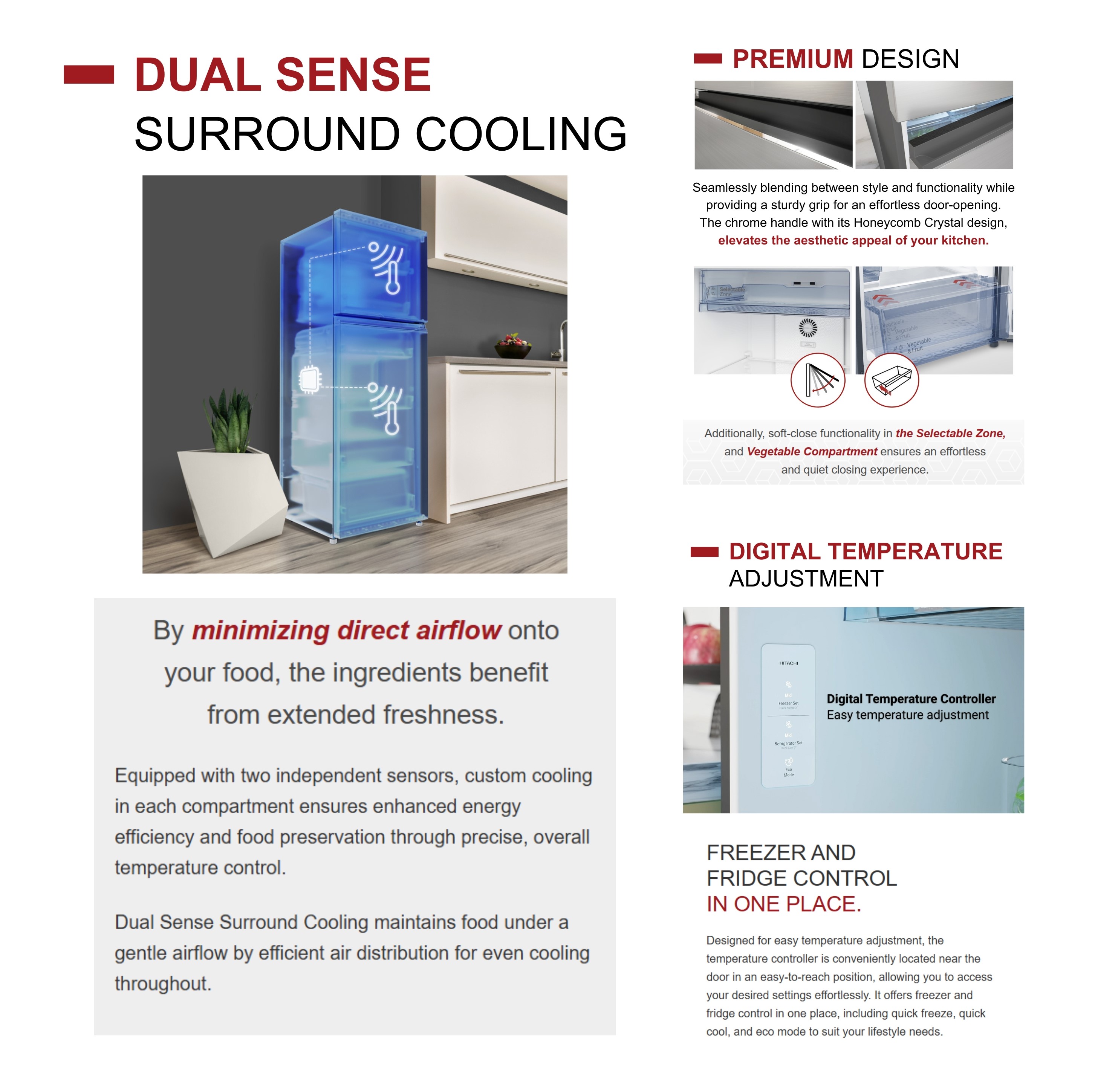 (KL & SEL) HITACHI 443L Inverter Refrigerator HRTN6443SBBKMY - Grand ...